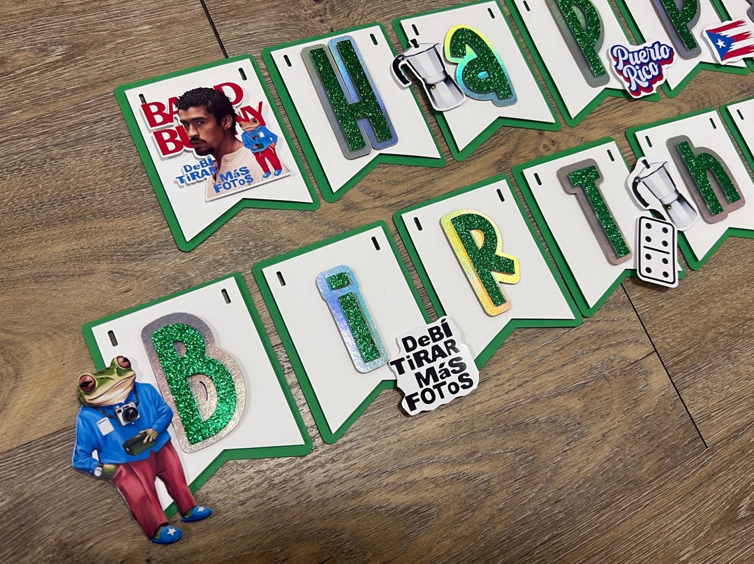 Debi Tirar Mas Fotos Inspired 3D Banner | Bad Bunny Banner | Banner ...