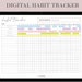 Digital Habit Tracker for iPad and Tablet | Routine Chart | Digital ...