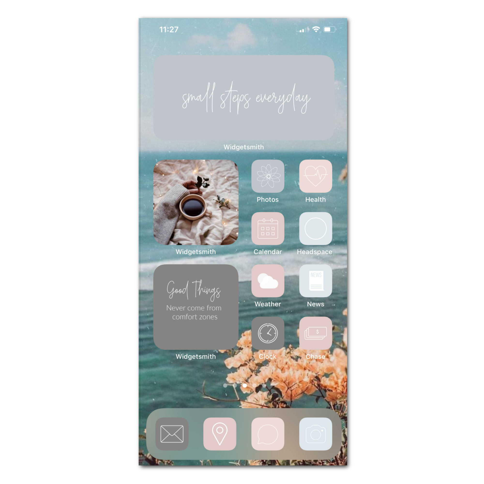 BEACH DREAM Aesthetic Ios14 App Icons | Ios14 Widget Covers ...