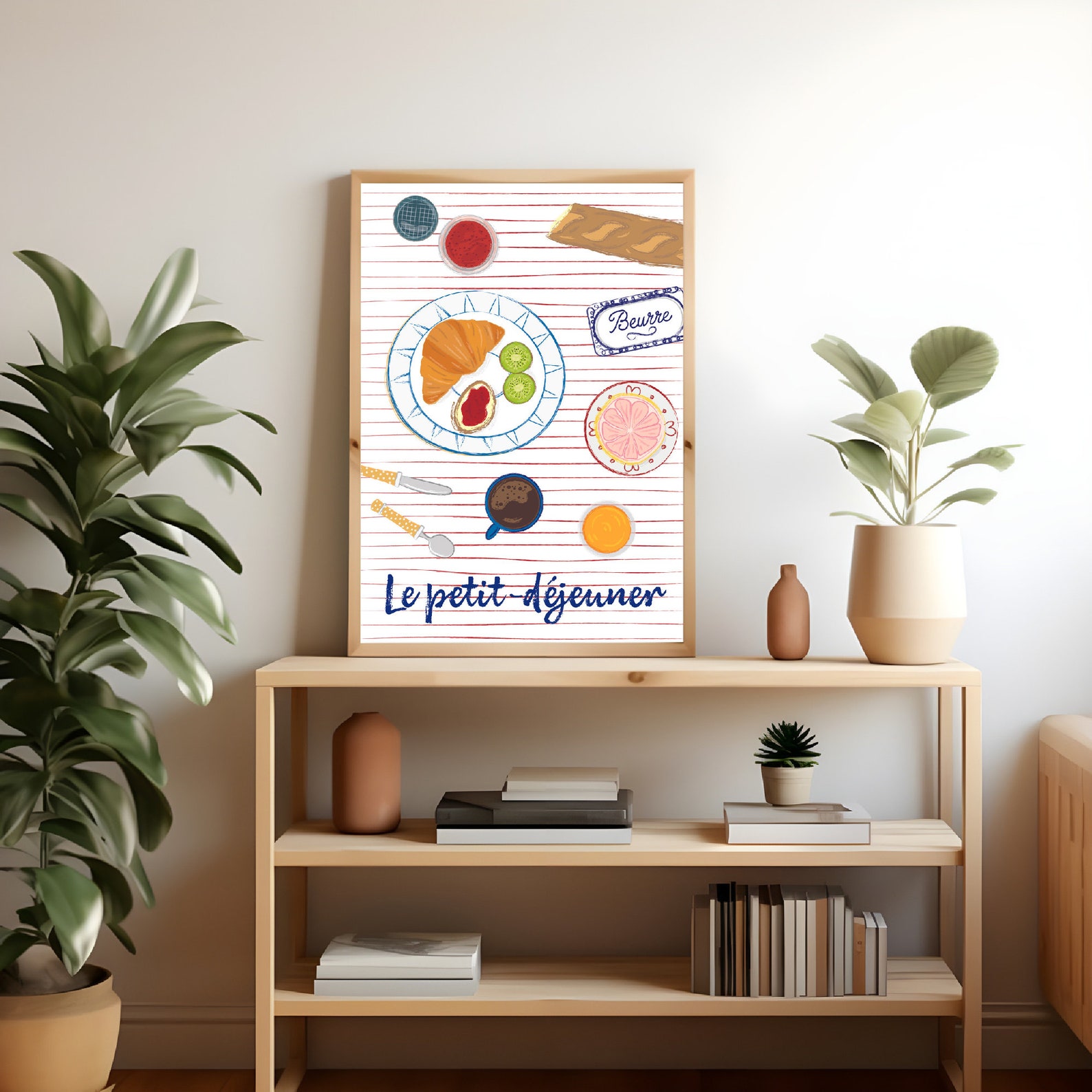 Le Petit Dejeuner Breakfast Art Print Trendy Kitchen Art - Etsy