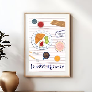 Le Petit Dejeuner Breakfast Art Print Trendy Kitchen Art - Etsy