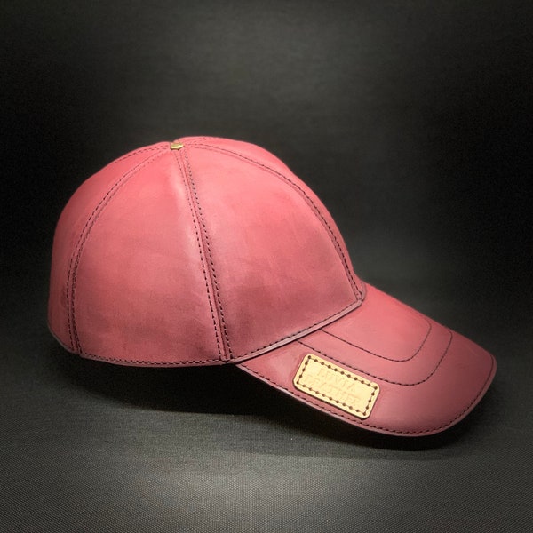 Leather Baseball Cap - Etsy