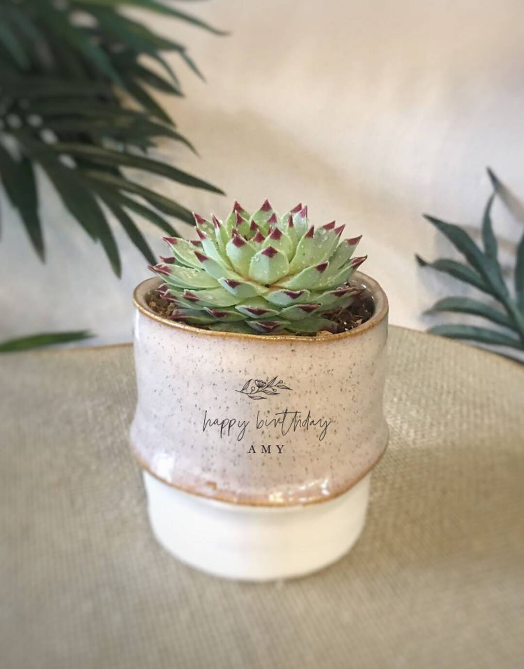 Personalized Succulent Planter Gift | Gift for Him & Her, Custom ...