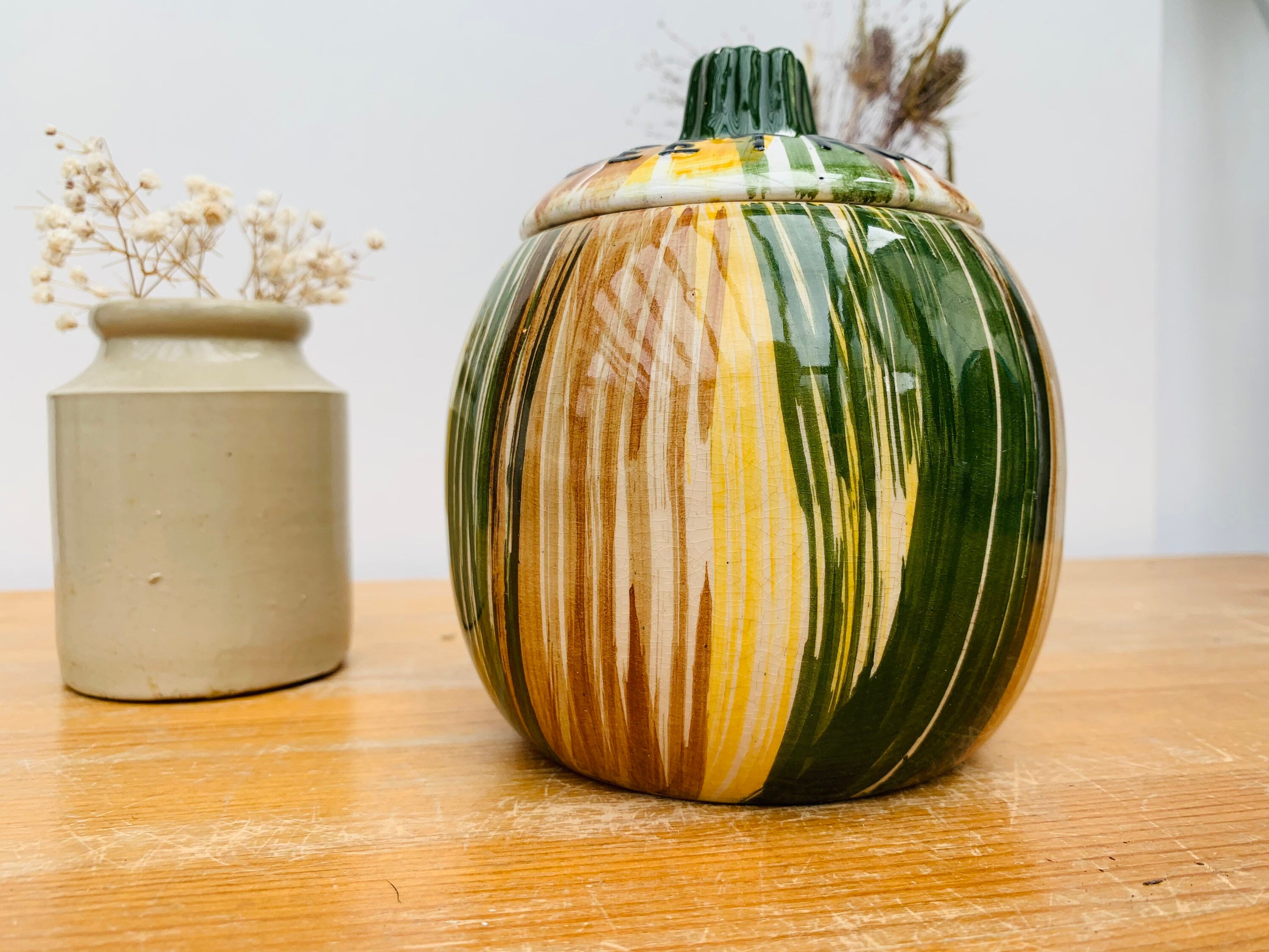 Vintage Rustic Pottery Beetroot Jar | Etsy