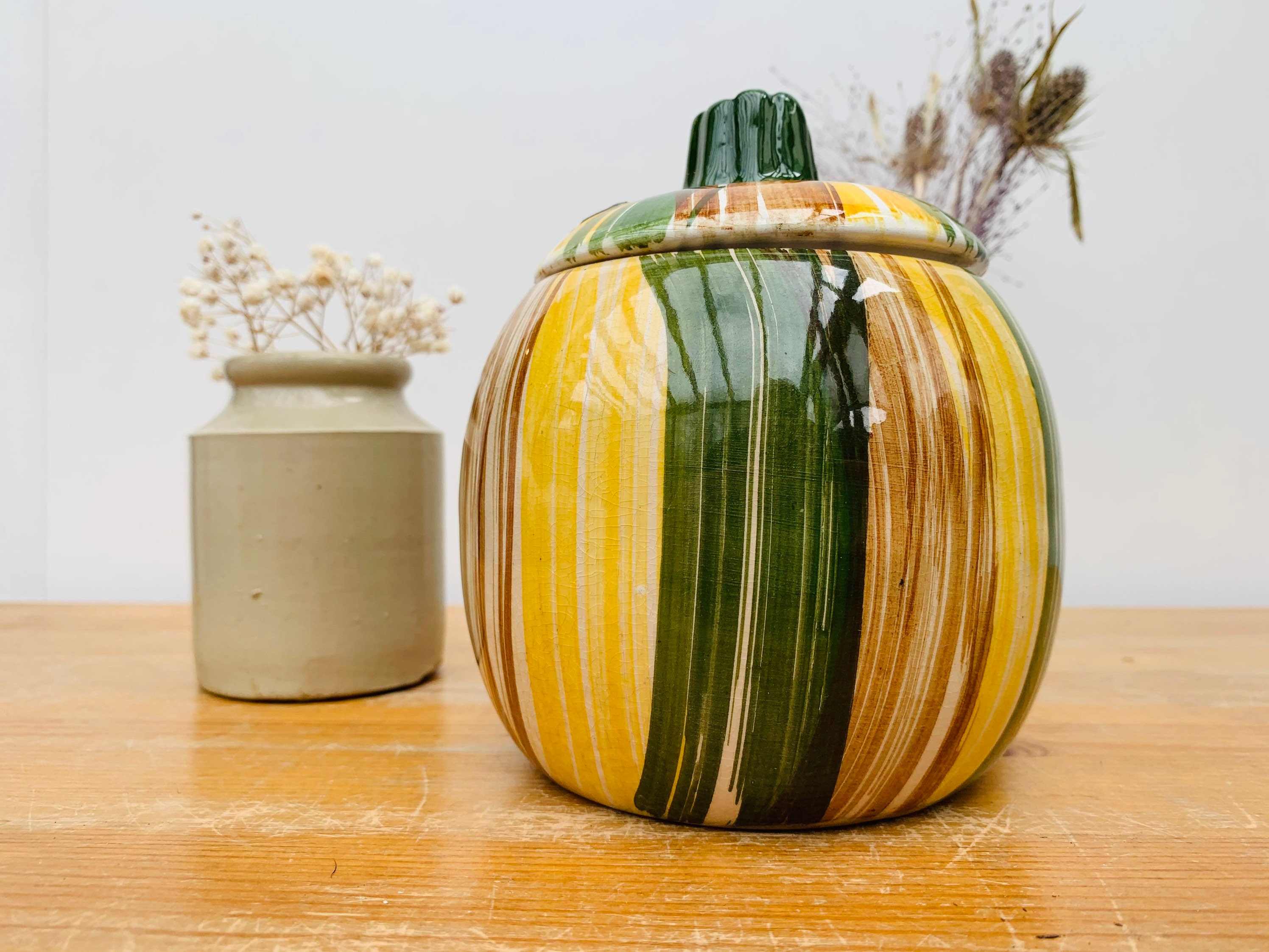Vintage Rustic Pottery Beetroot Jar | Etsy