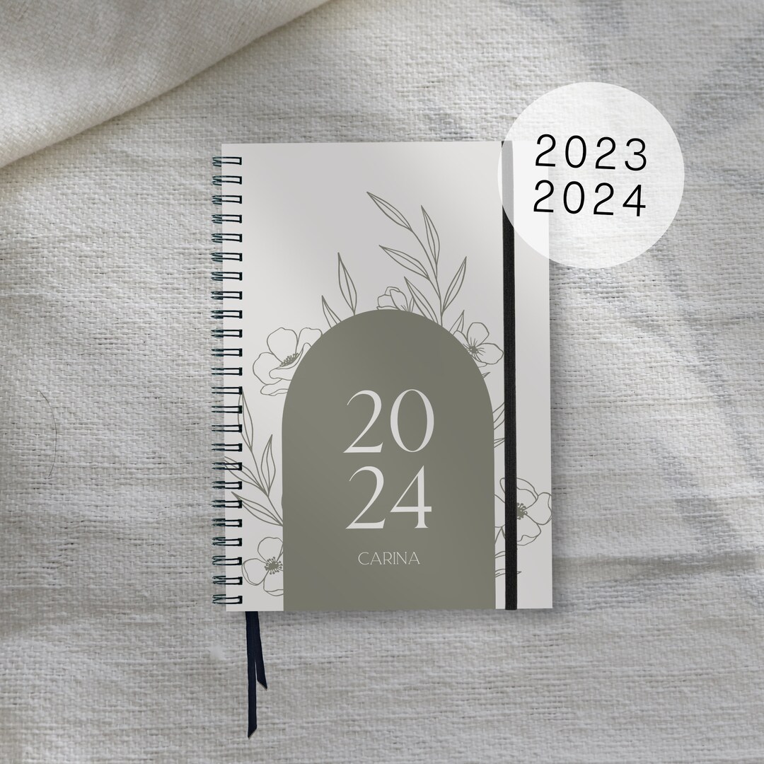 Year Planner 2024 Personalized Selectable for the Year 2023, 2024 or in ...