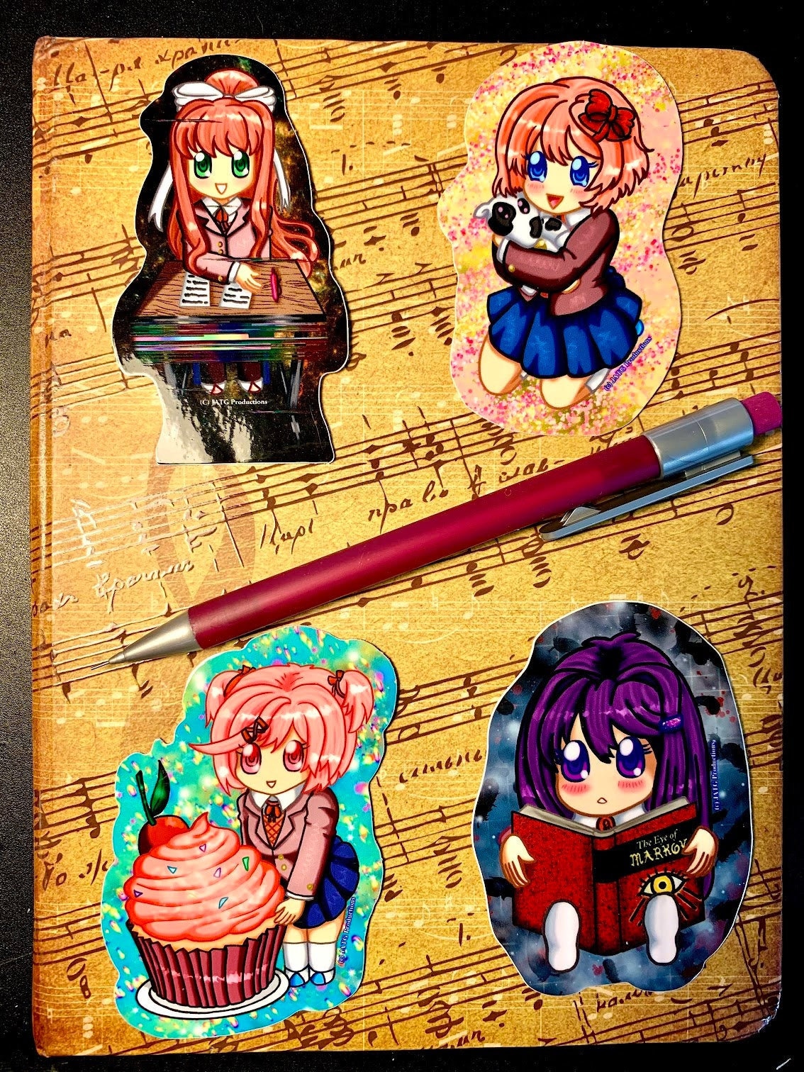 3 Inch DDLC Doki Doki Literature Club Vinyl Sticker Set, Waterproof ...
