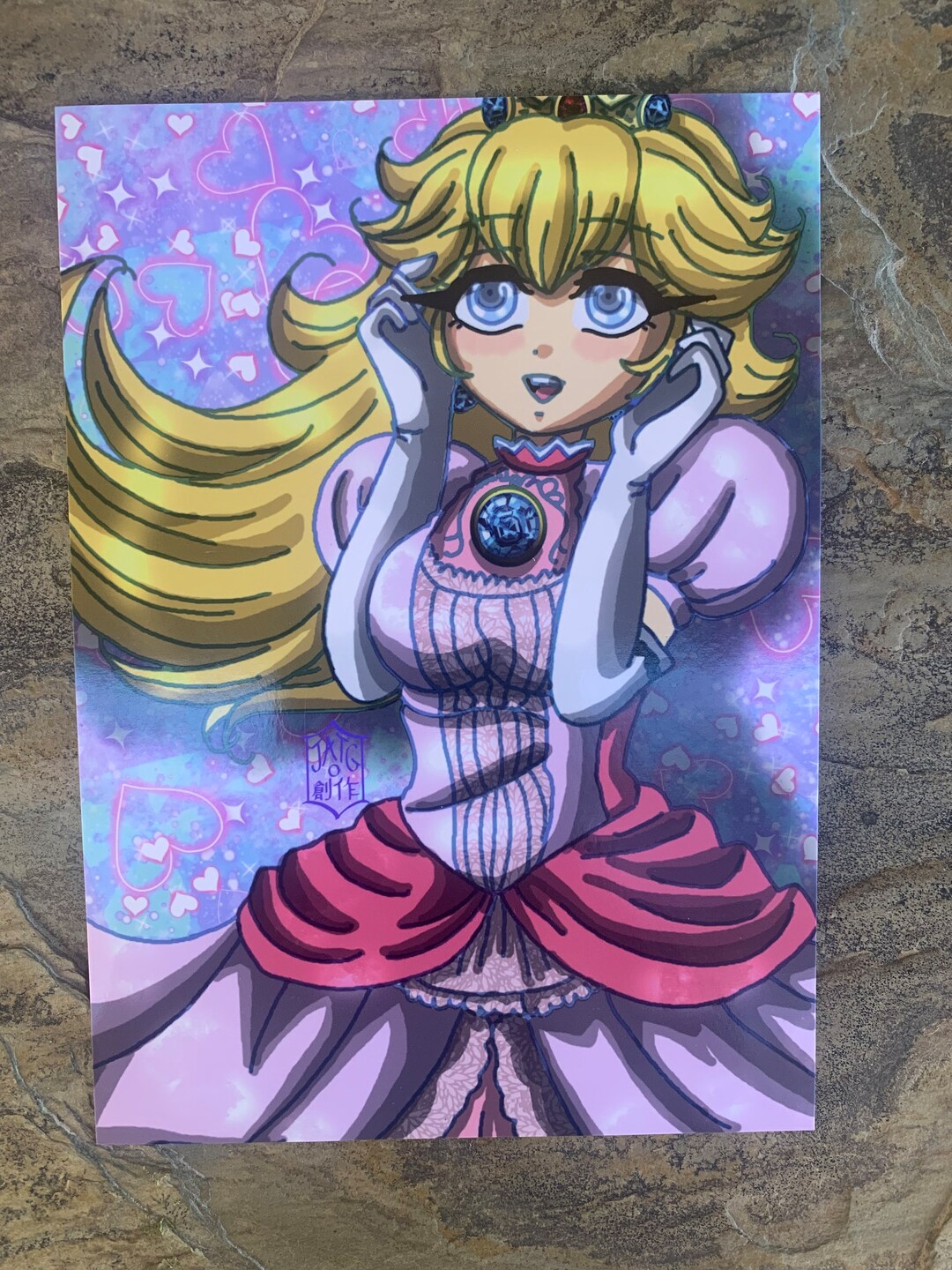 Princess Peach 5 X 7 Art Print - Etsy