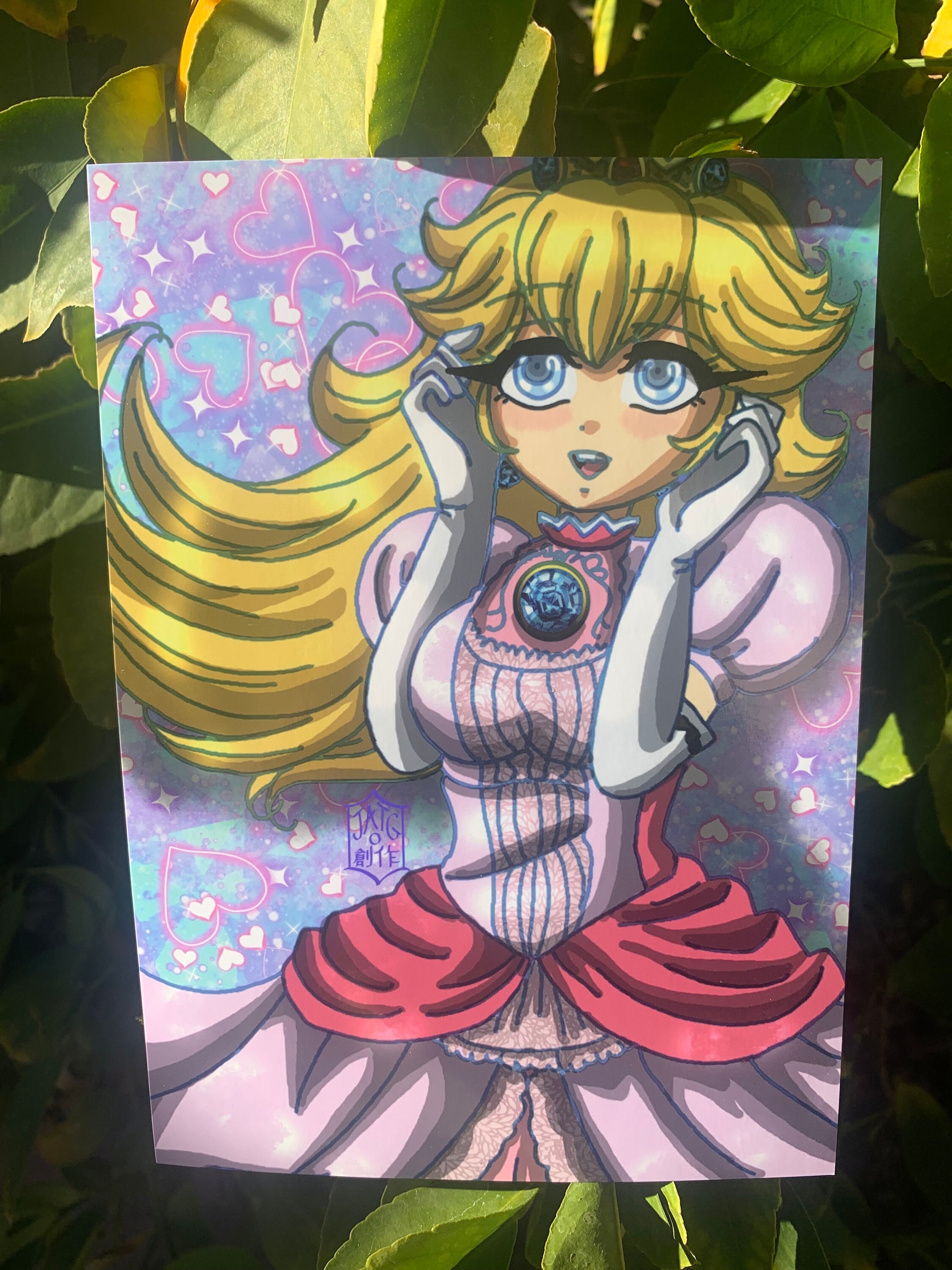 Princess Peach 5 X 7 Art Print - Etsy