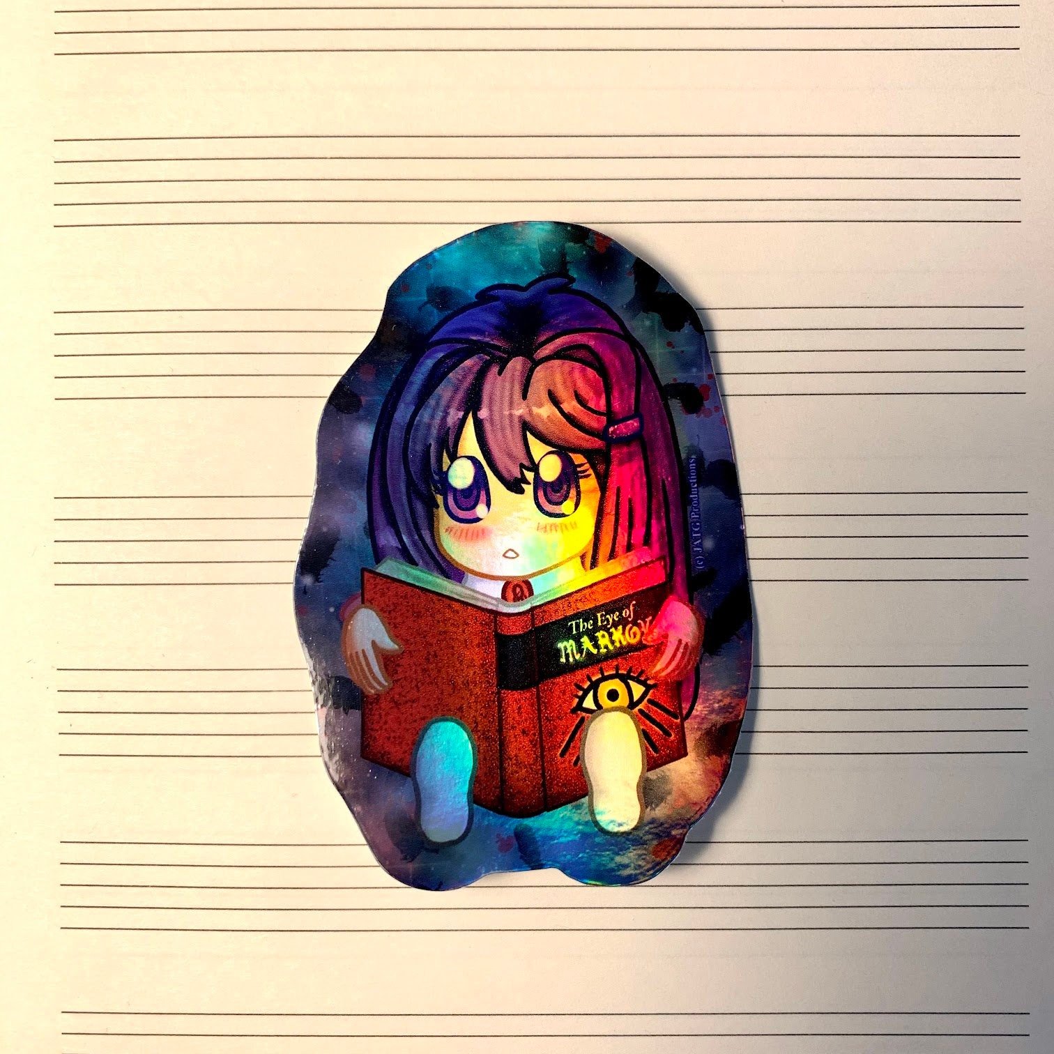 3 Inch DDLC Doki Doki Literature Club Vinyl Holo Sticker Set ...