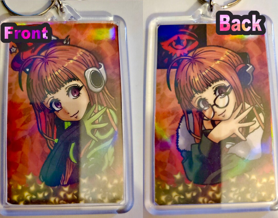Persona 5 Futaba Sakura/oracle Double-sided Holo Keychain - Etsy