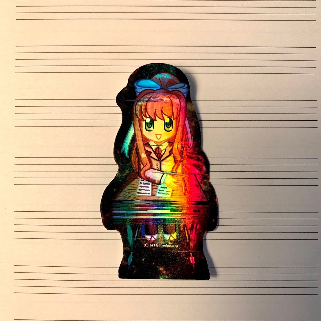 3 Inch Holo Vinyl JUST MONIKA Sticker, Waterproof - Etsy