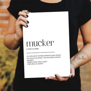 Definition Print, Funny Wall Art, Northern Ireland Expression Print ...