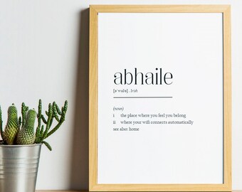Abhaile Print - Etsy Ireland