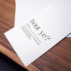 Bout Ye, Definition Print, Northern Irish Wall Art, Irish Home Decor ...