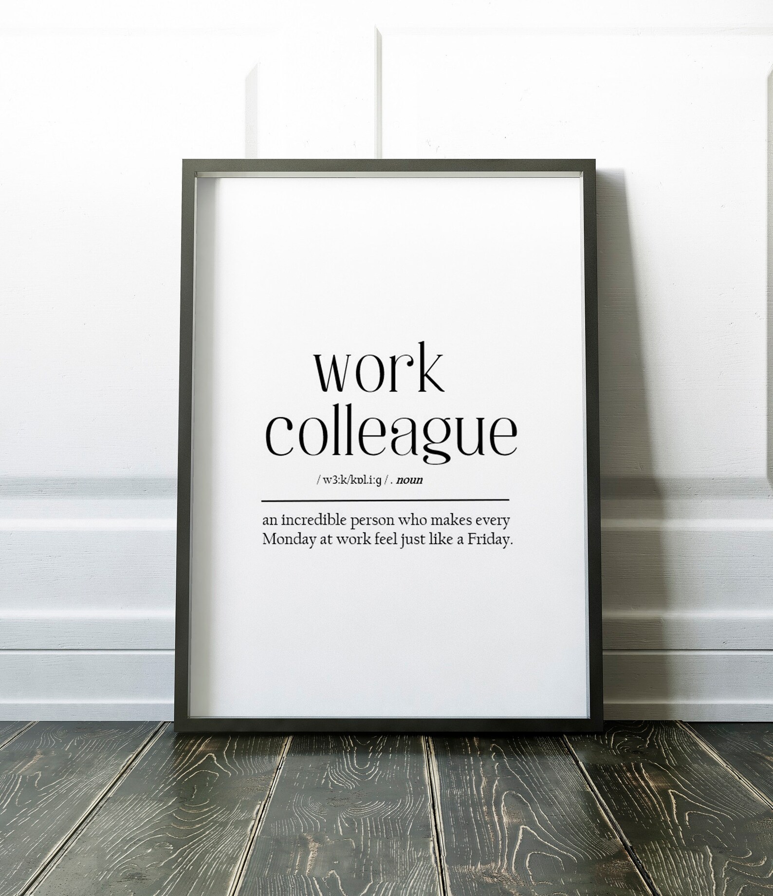 Work Colleague/ Definition Print/ Work Friend/ Gift for - Etsy UK