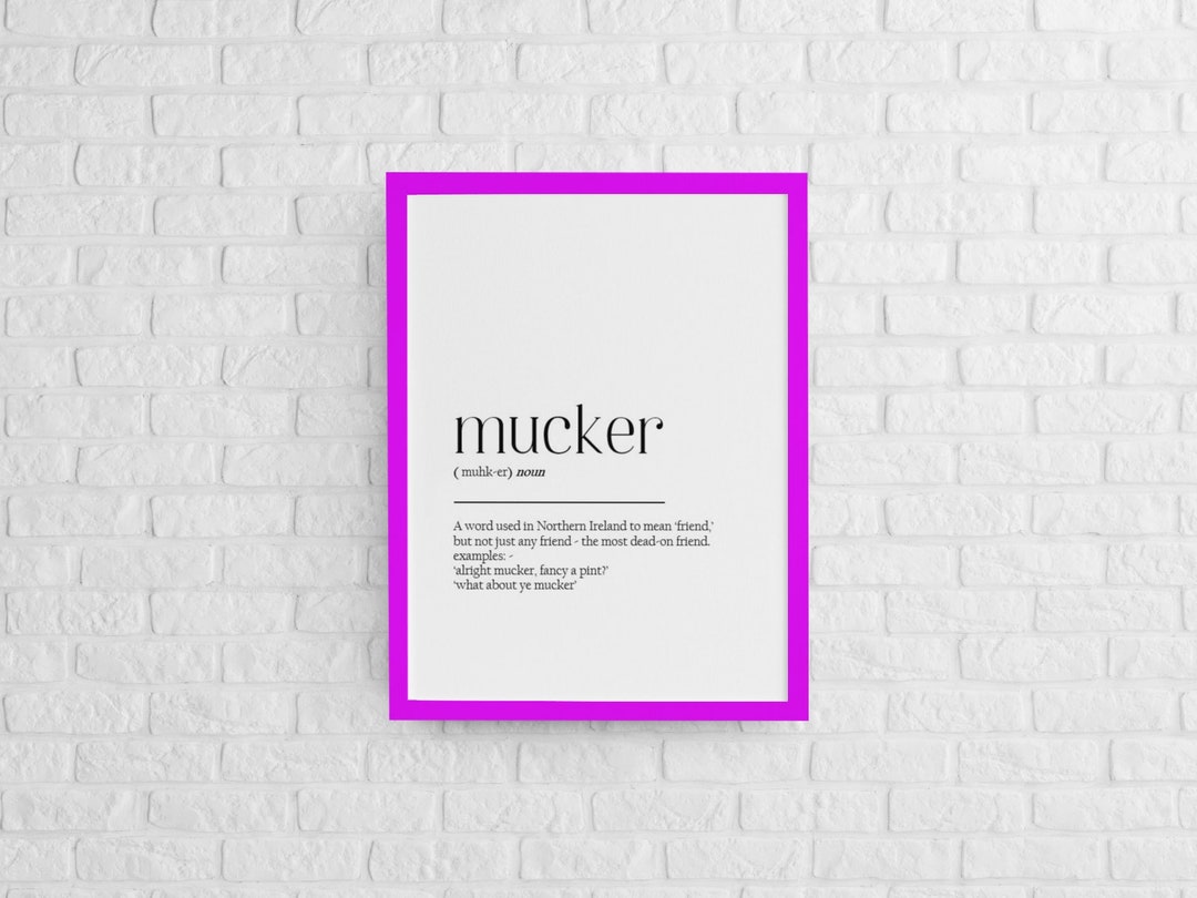 Definition Print, Funny Wall Art, Northern Ireland Expression Print ...