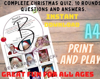 Fun Pub Quiz Rounds - Etsy