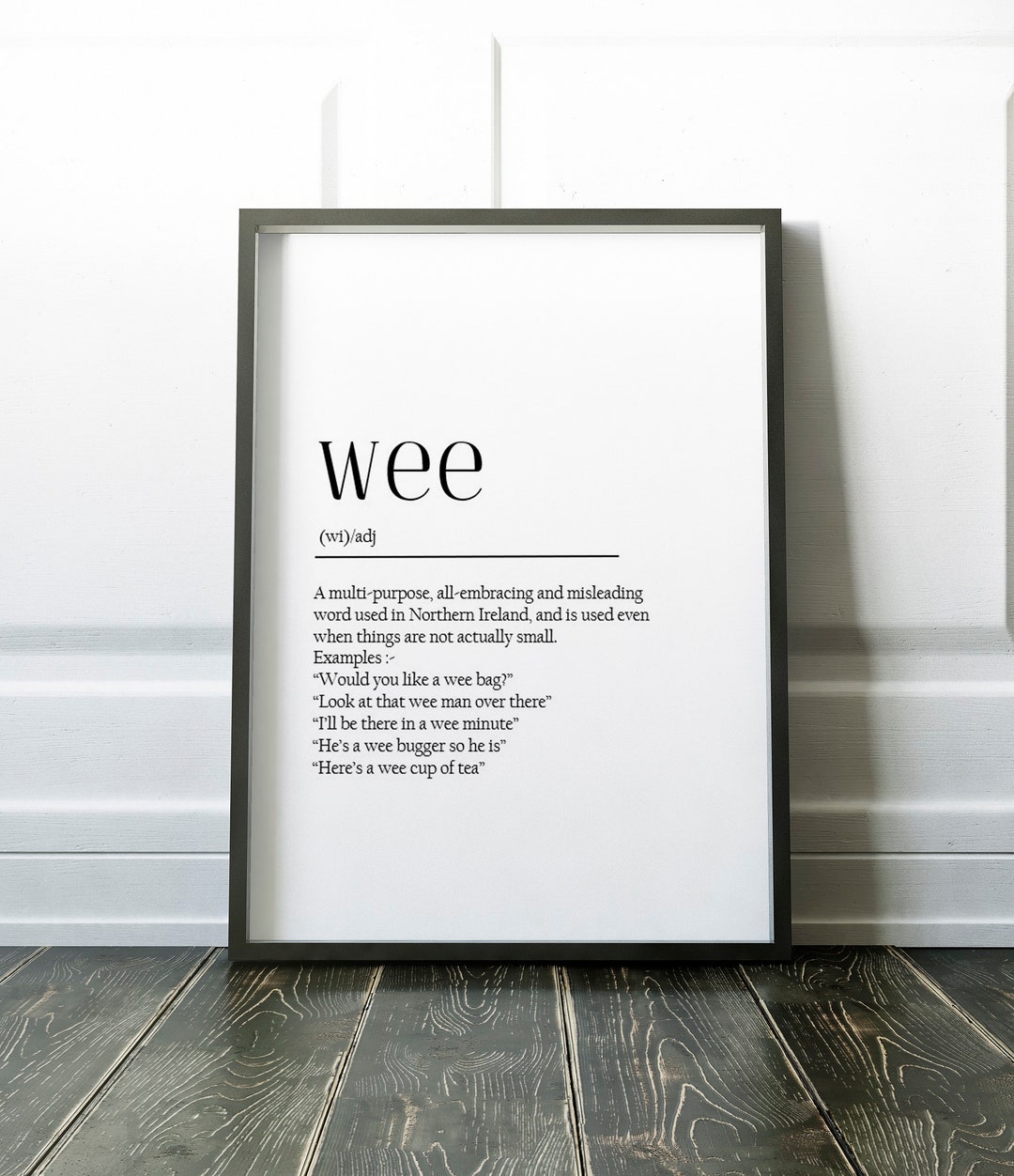 Wee Northern Ireland Print Wee Definition Print Typography - Etsy UK Wee Northern Ireland Print Wee Definition Print Typography - Etsy UK
