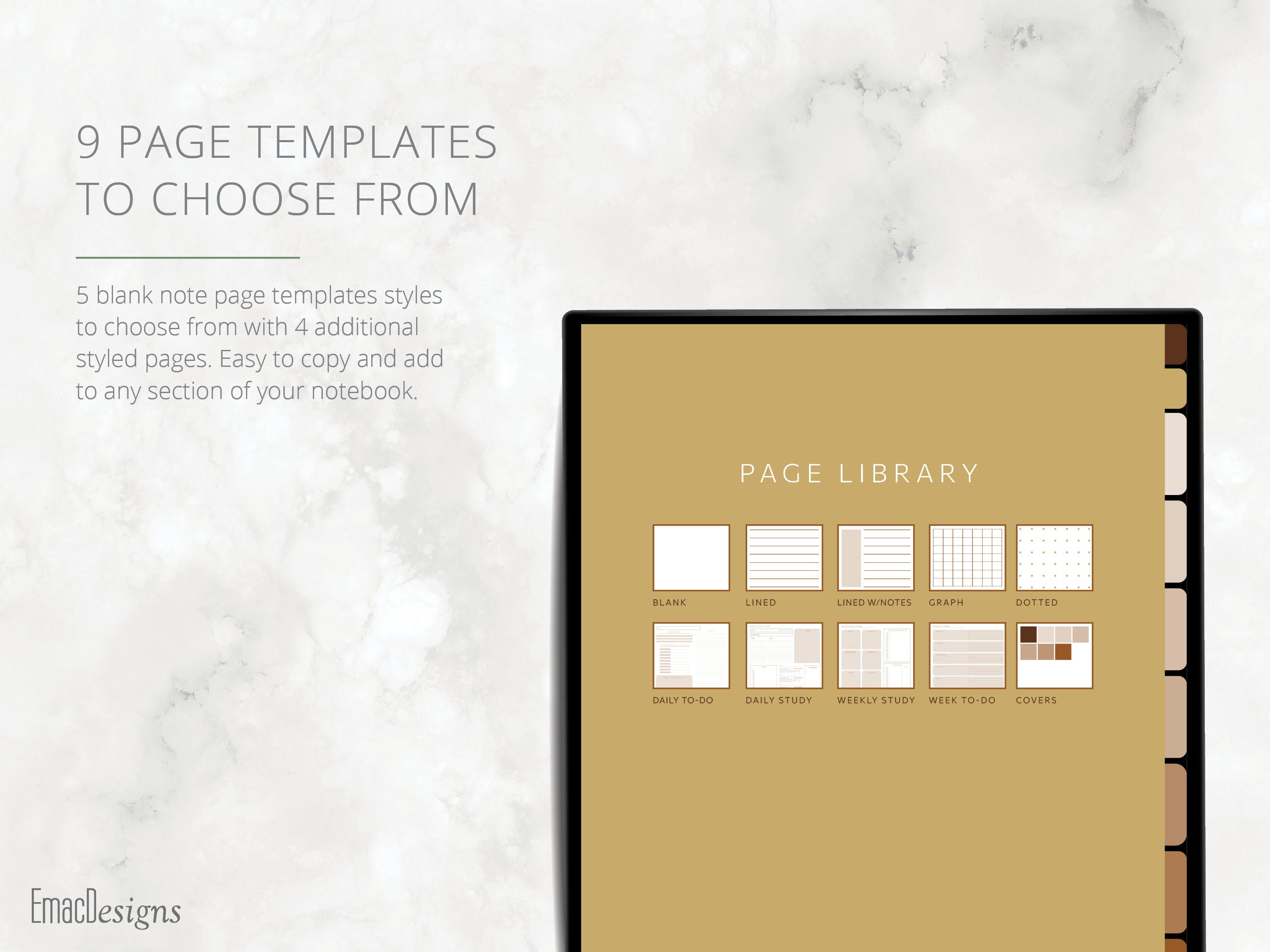 Neutral Digital Notebook | Ultimate Study Guide - Etsy