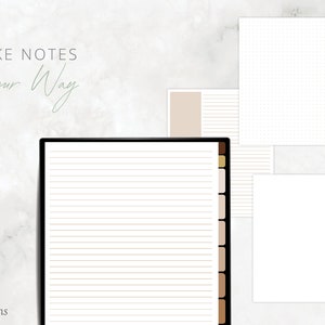Neutral Digital Notebook | Ultimate Study Guide - Etsy
