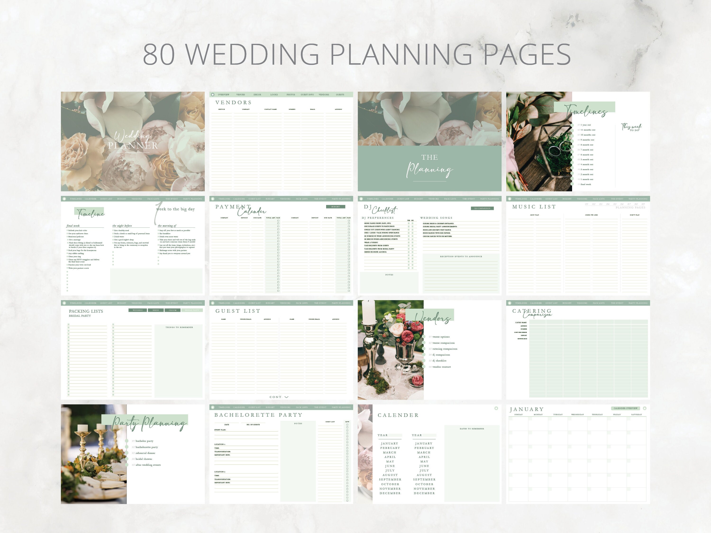 Digital All in One Wedding Planner - the Ultimate Wedding Guide - Etsy