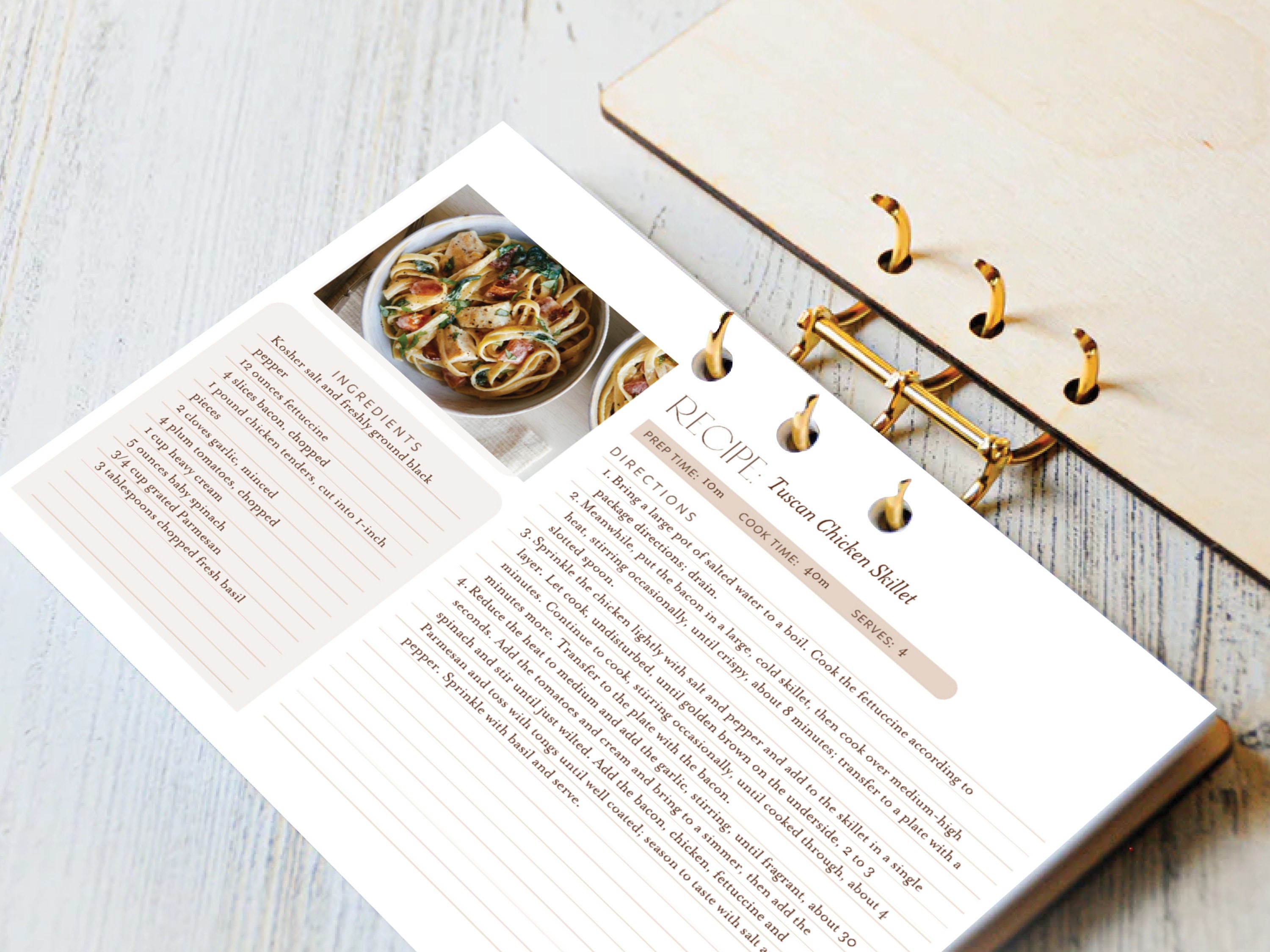 Recipe Card Templates Printable Recipe Cards DIY - Etsy