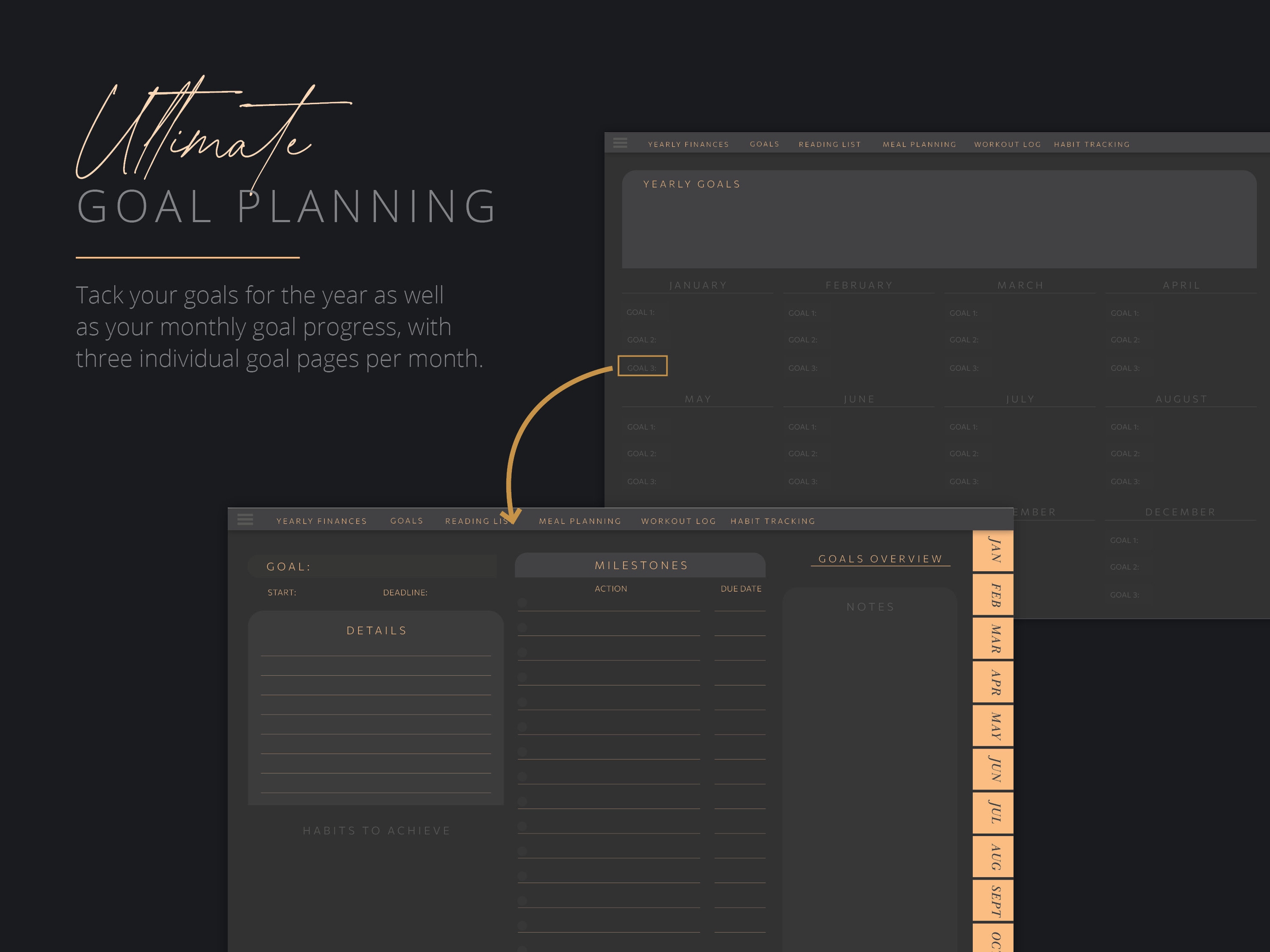 2024 All in One Ultimate Digital Planner, Monthly & Daily Planner ...