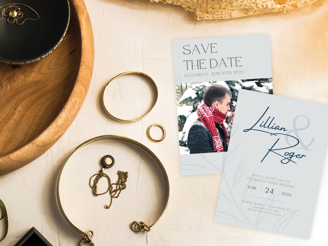 Editable Wedding Invite Set DIY Wedding Invite Templates - Etsy