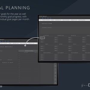 Ultimate Digital Planner, Dark Mode Version | Life Planner, Undated ...