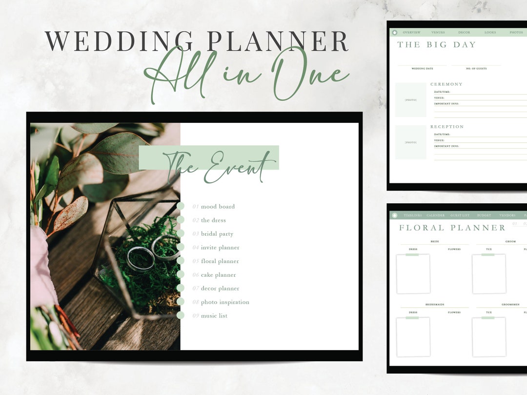 Digital All in One Wedding Planner - the Ultimate Wedding Guide - Etsy