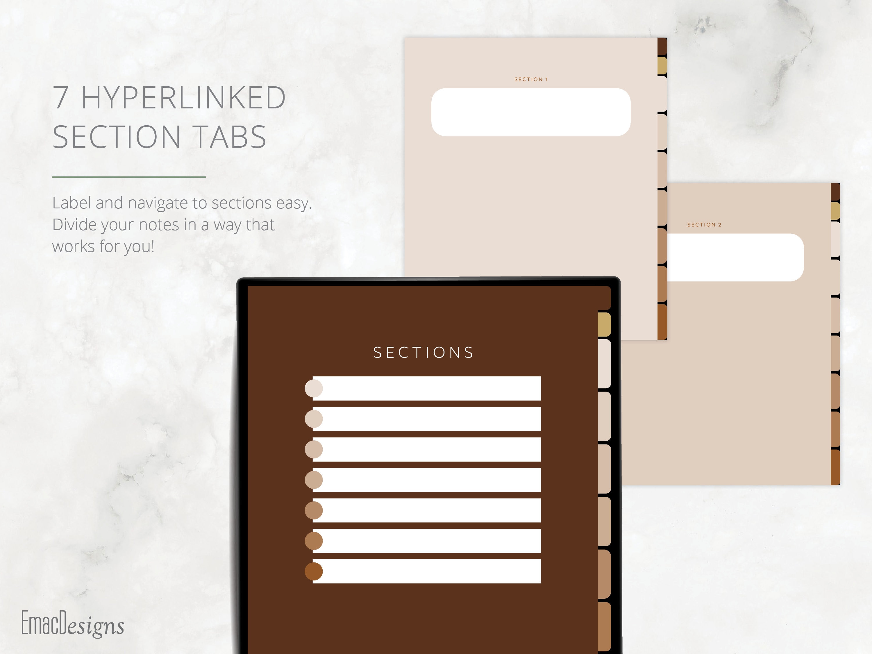 Neutral Digital Notebook | Ultimate Study Guide - Etsy