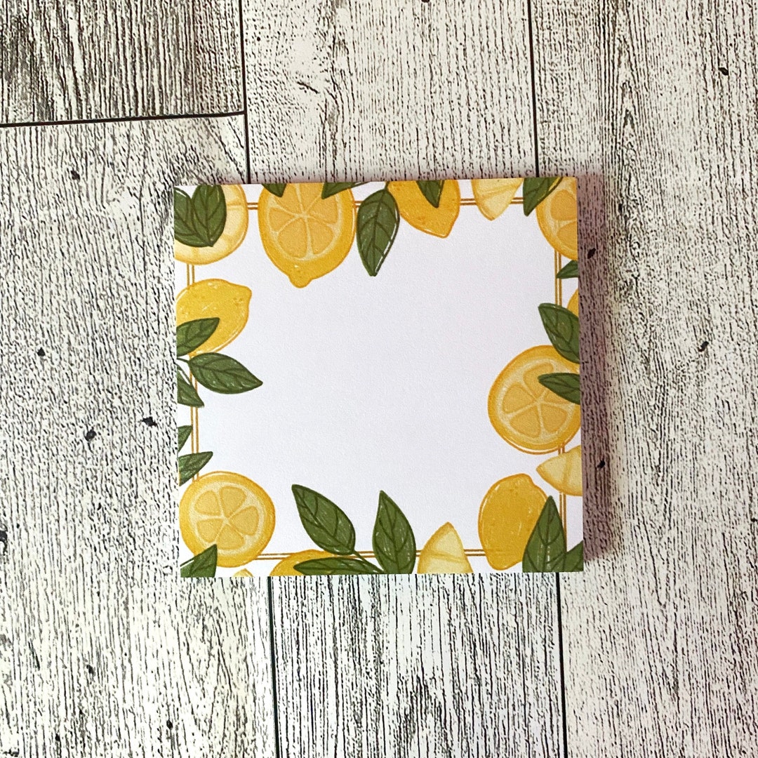 Lemons Sticky Notes Post-it Notes - Etsy