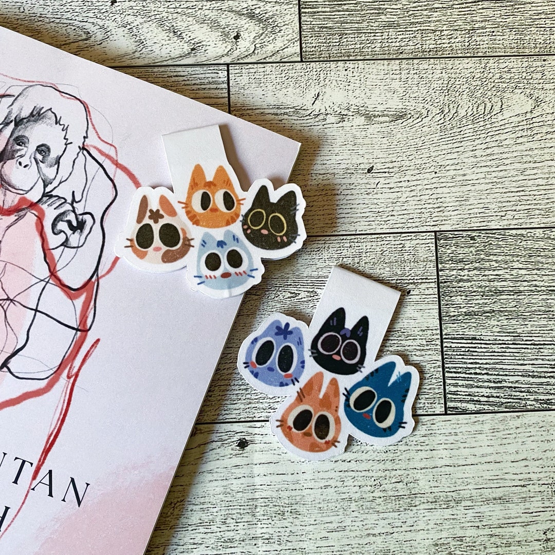 Cat Friends Magnetic Bookmark Gifts for Readers, Magnetic Bookmarks ...