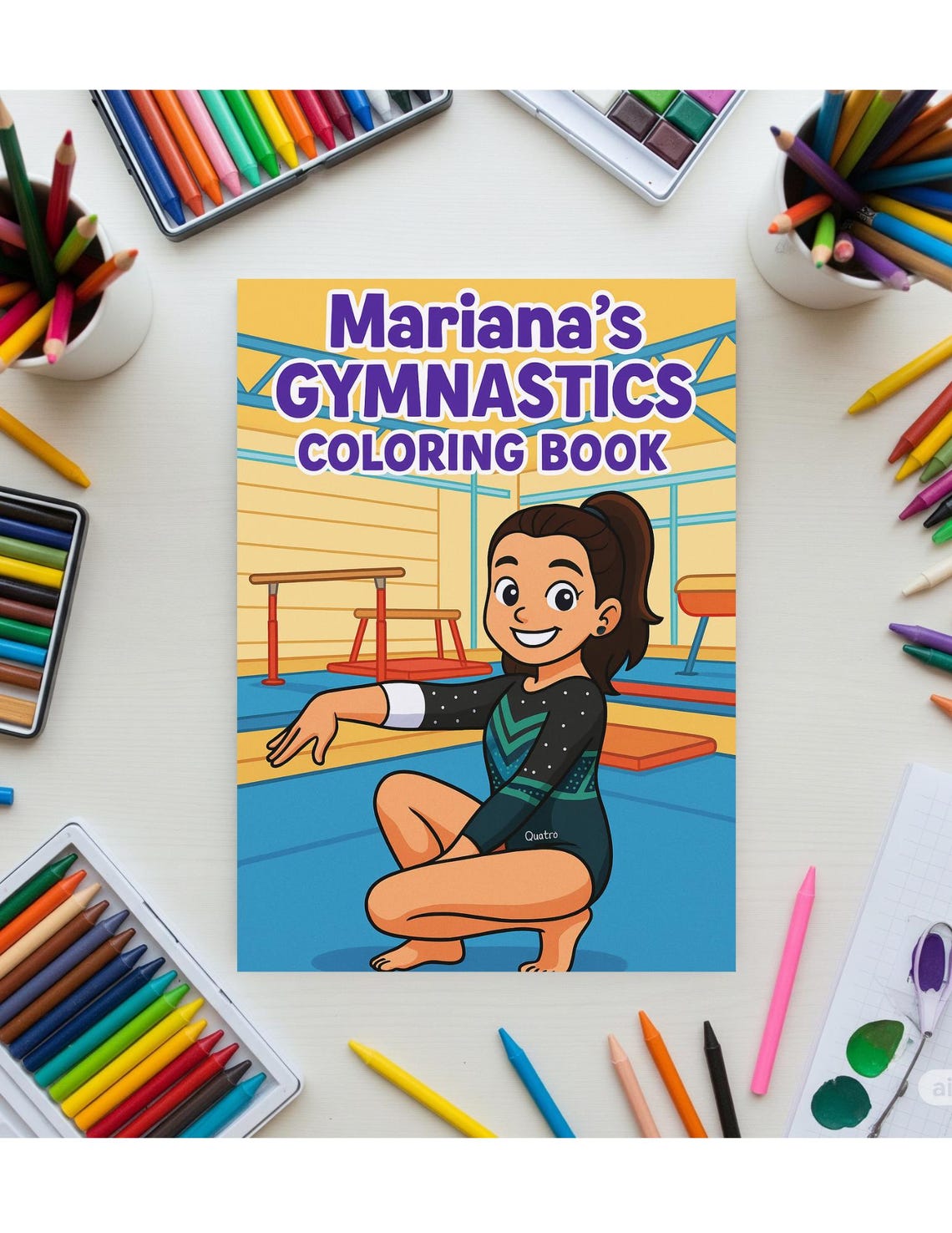 Mariana's Gymnastics Coloring Book - Etsy