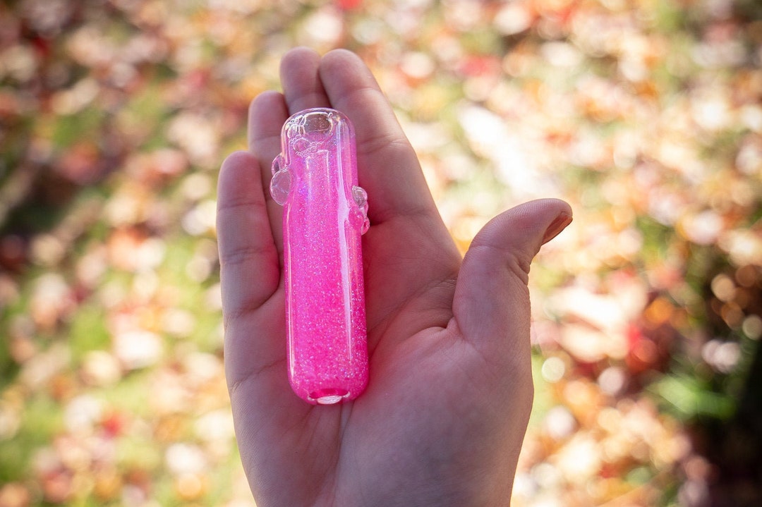 Neon Pink Minnow Glitter Bat - Etsy