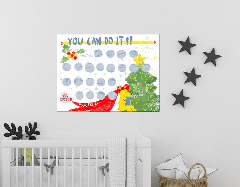 Christmas Reward Chart for Kid, Printable Holiday Christmas Reward ...