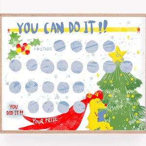 Christmas Reward Chart for Kid, Printable Holiday Christmas Reward ...