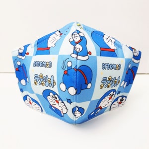 Doraemon Face Mask for Kids and Adults / Filter Pocket, Nose Wire ...