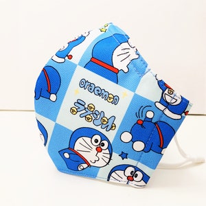 Doraemon Face Mask for Kids and Adults / Filter Pocket, Nose Wire ...