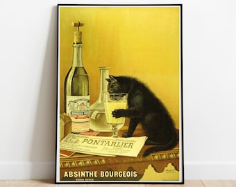 Absinthe Print: Vintage French Robette Drinks Advert Poster - Etsy UK