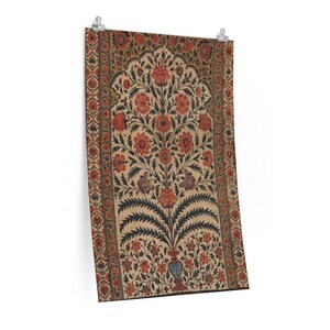 Indian Flowers and Plants Art Print, Traditional Art, India, Vintage ...