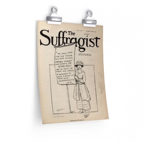 The Suffragist Newspaper Poster: Women's Suffrage Movement Art - Etsy