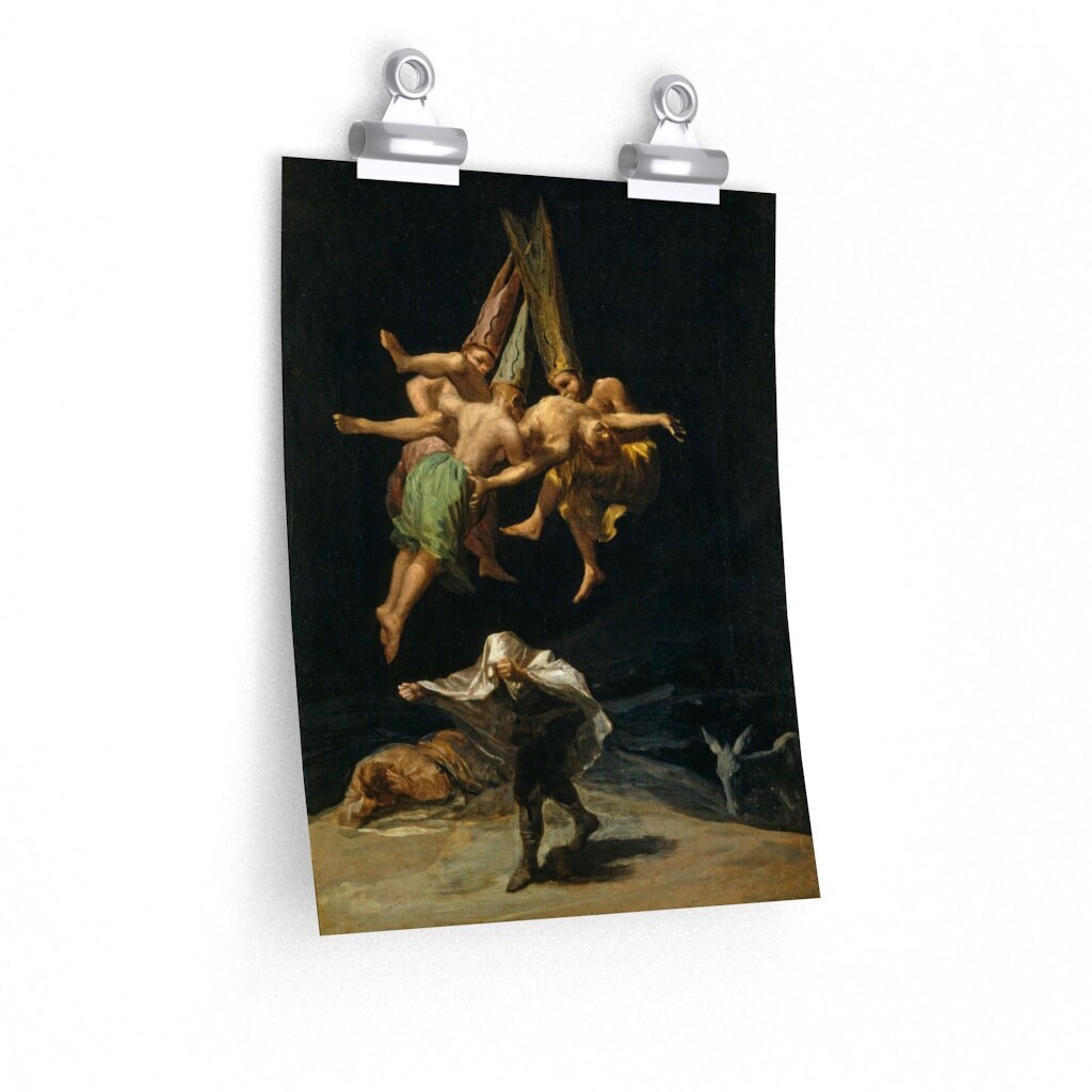 Vuelo de brujas por Francisco Goya cartel de brujería cartel | Etsy