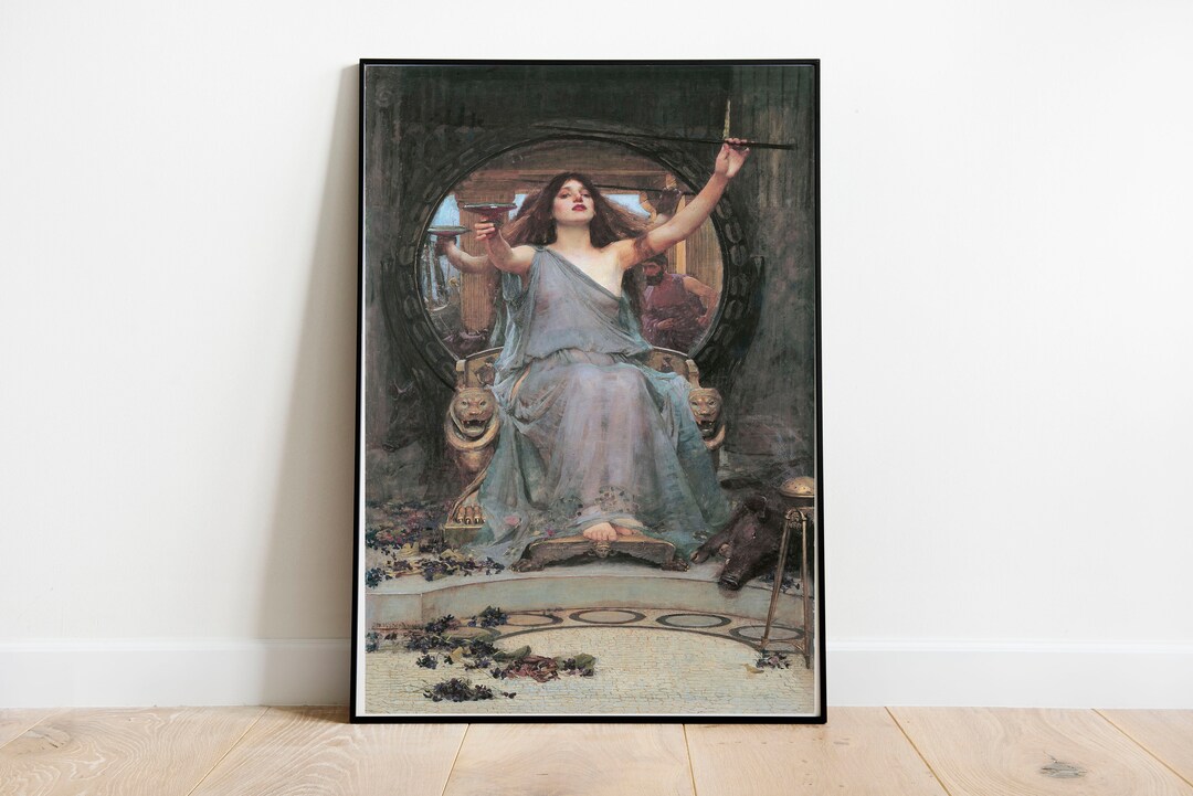 Circe and Ulysses Art Print by John William Waterhouse: Vintage ...