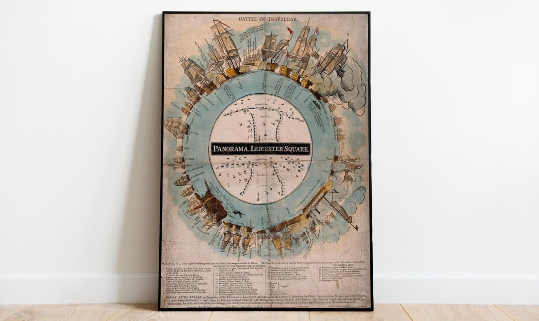Battle of Trafalgar Map Print: 1805 British Naval History Chart - Etsy