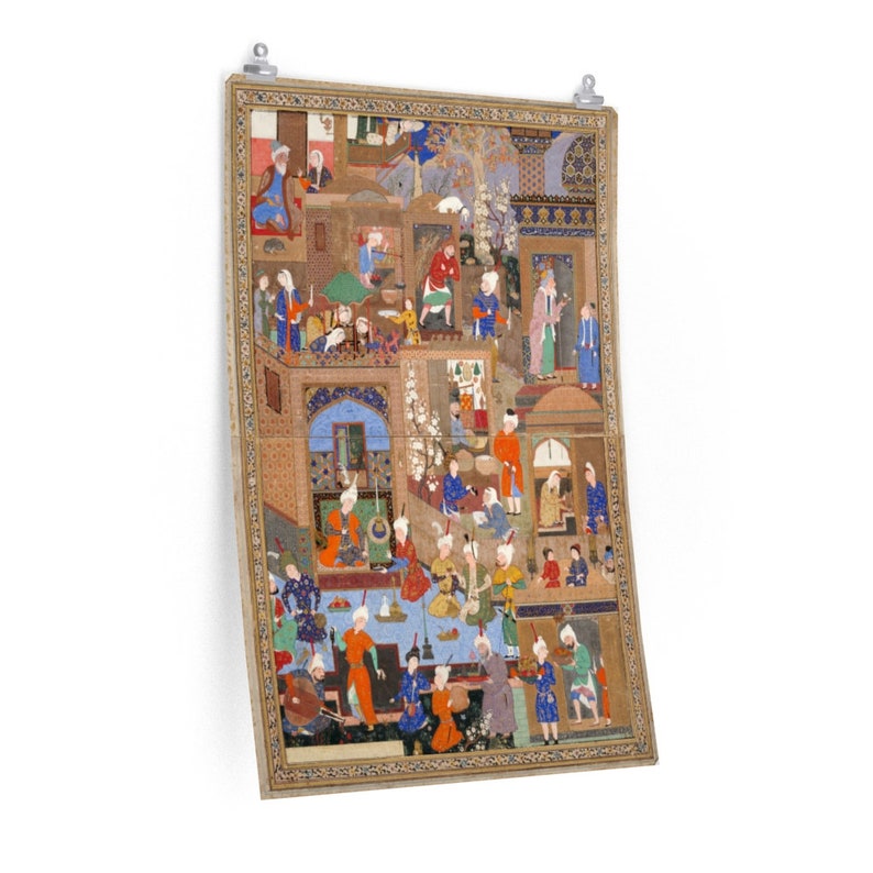 Persian Art by Mir Sayyid Ali, Traditional Persian Art, Colorful Art ...