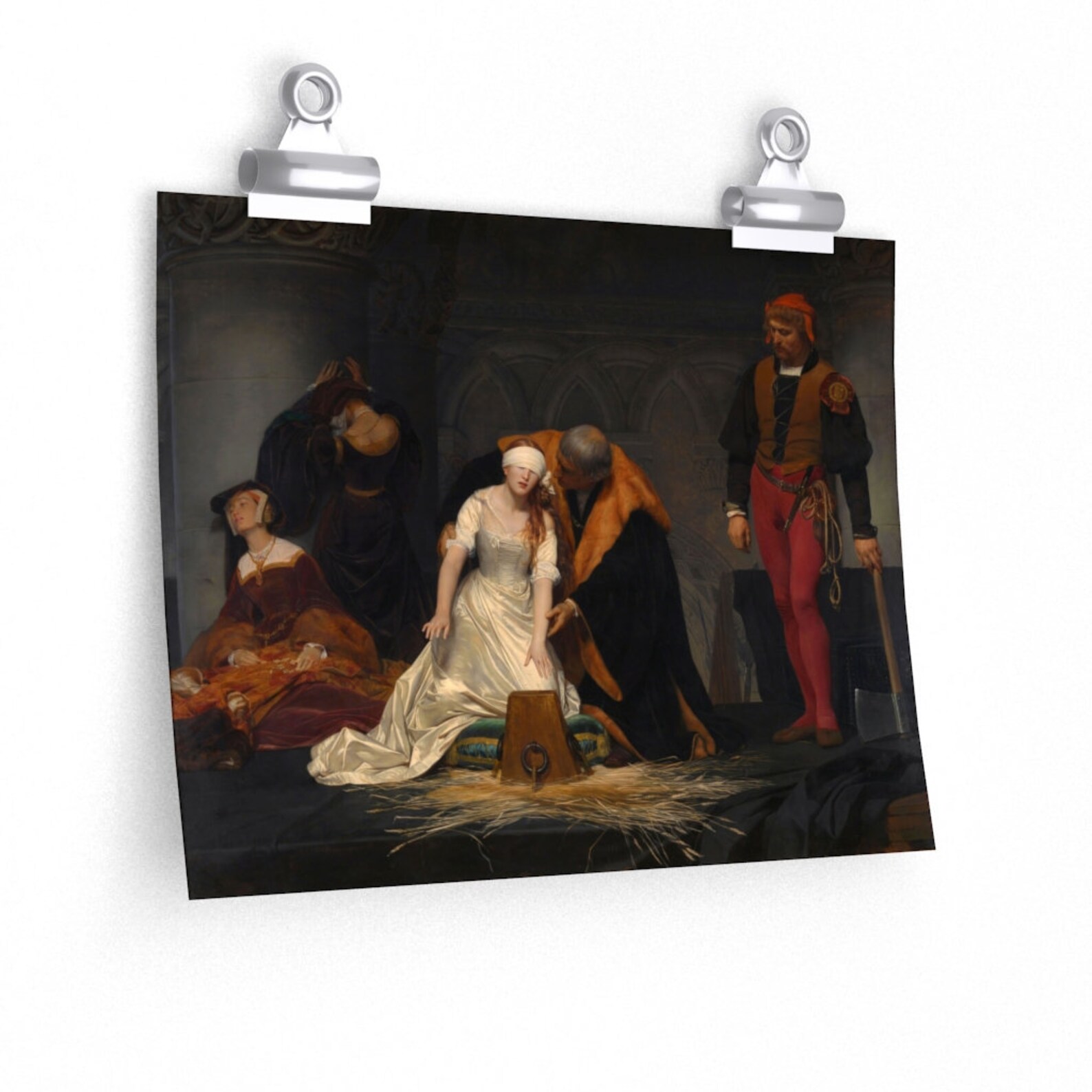The Execution of Lady Jane Grey by Paul Delaroche art | Etsy