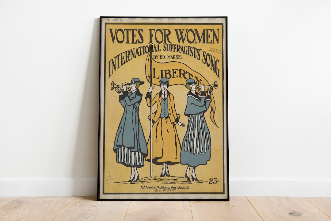 Votes for Women Poster: Vintage Feminist Suffragette Art Print - Etsy