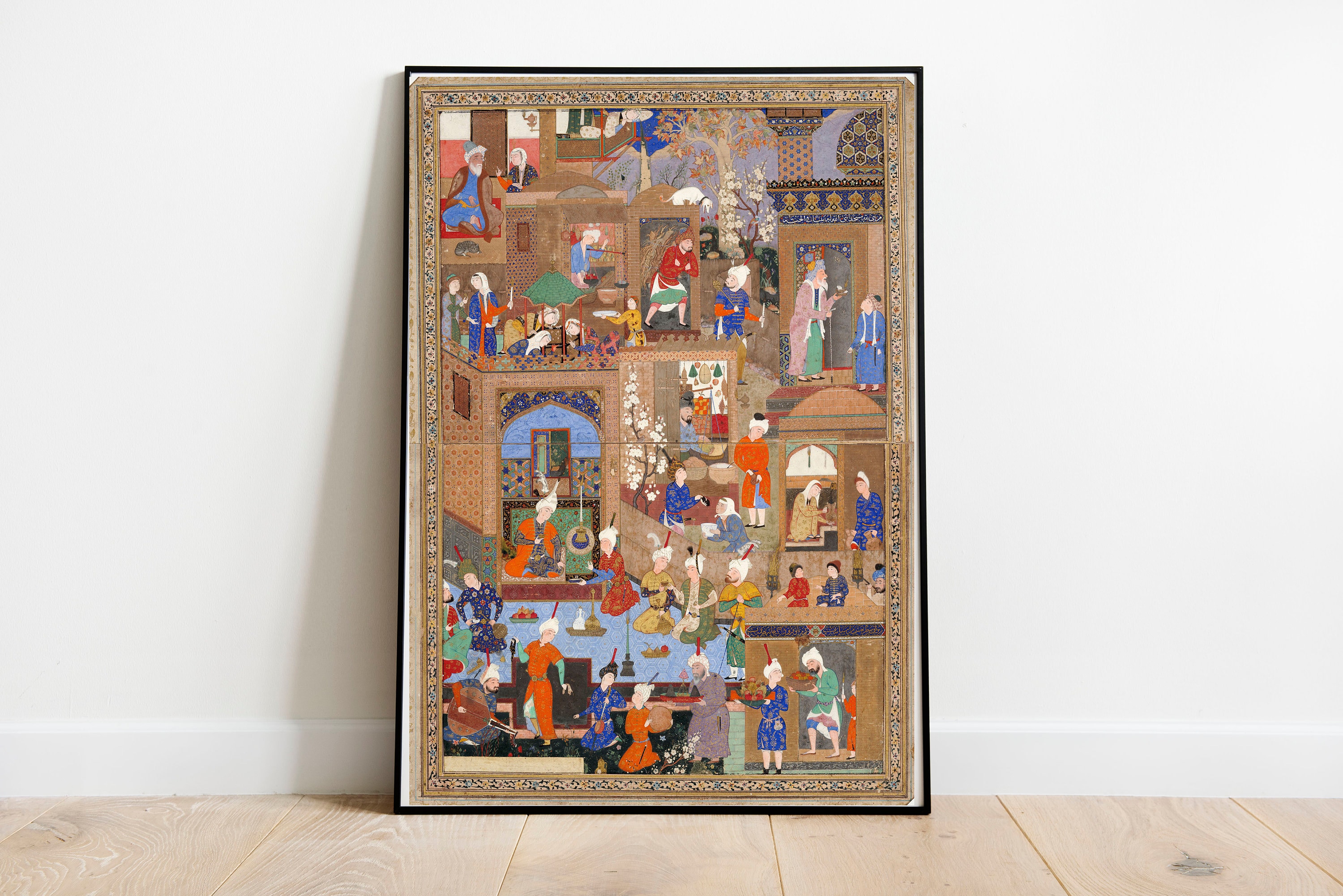 Persian Art by Mir Sayyid Ali, Traditional Persian Art, Colorful Art ...